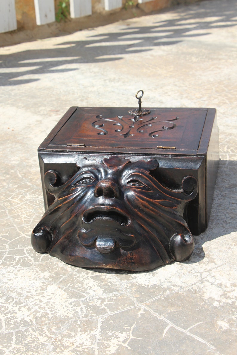 19th Century Rare Antique Demon Letter Box Wooden French | Etsy
