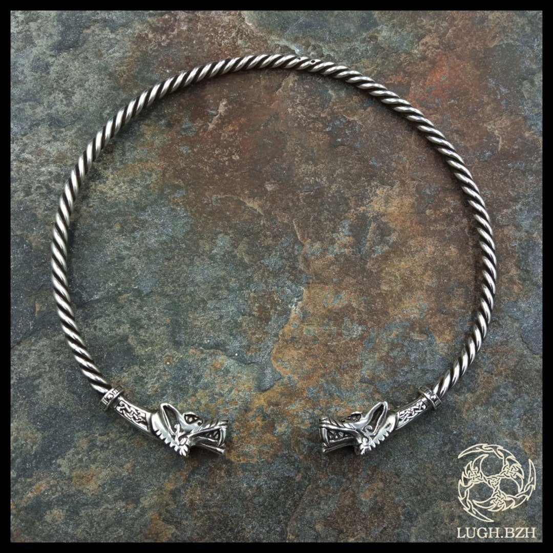 Bleiz archant Celtic Torque in Silver - Etsy