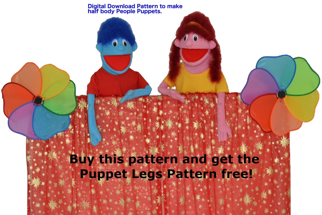 01. People Puppet Pattern by Church Puppets Hand Puppet - Etsy