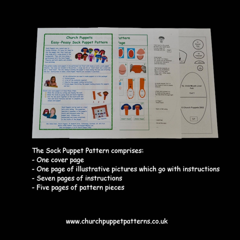 02. Sock Puppet Pattern by Churchpuppets | Hand Puppet | Christian ...