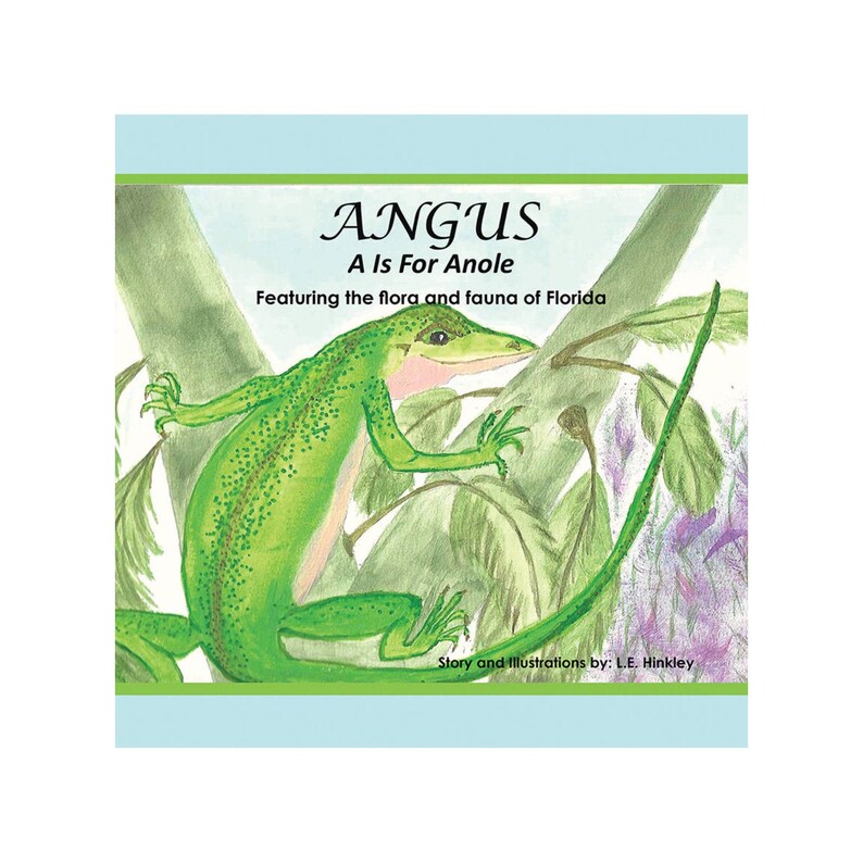 Angus A is for Anole Children's Hardcover Paperback Book - Etsy