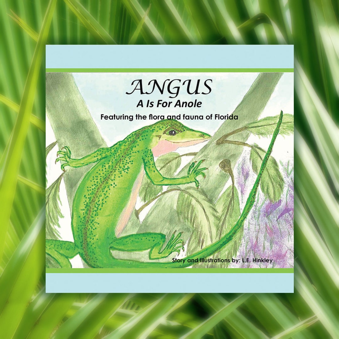 Angus A is for Anole Children's Hardcover Paperback Book - Etsy