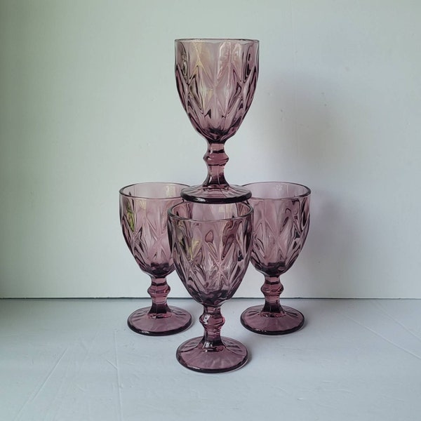 Purple Goblets - Etsy