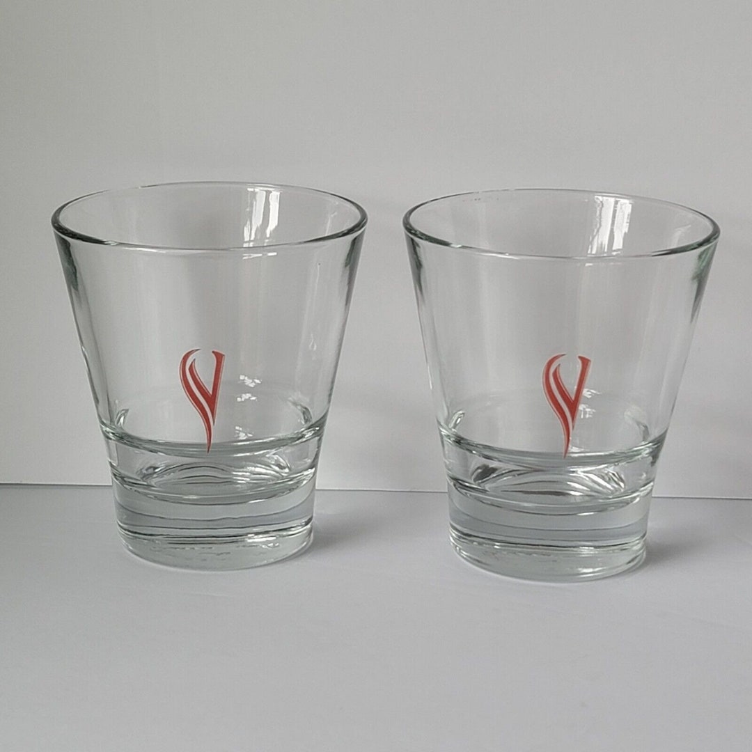 SV Supreme Vodka Logo Glass Set of 2 Russia Silk Vodka Soyuz - Etsy