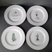Vintage Merry Masterpieces Appetizer Salad Dessert Plates Set of 4 ...