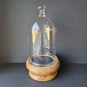 Vintage Large Pyrex Cloche Bell Jar With Top Knob Specimen Taxidermy ...