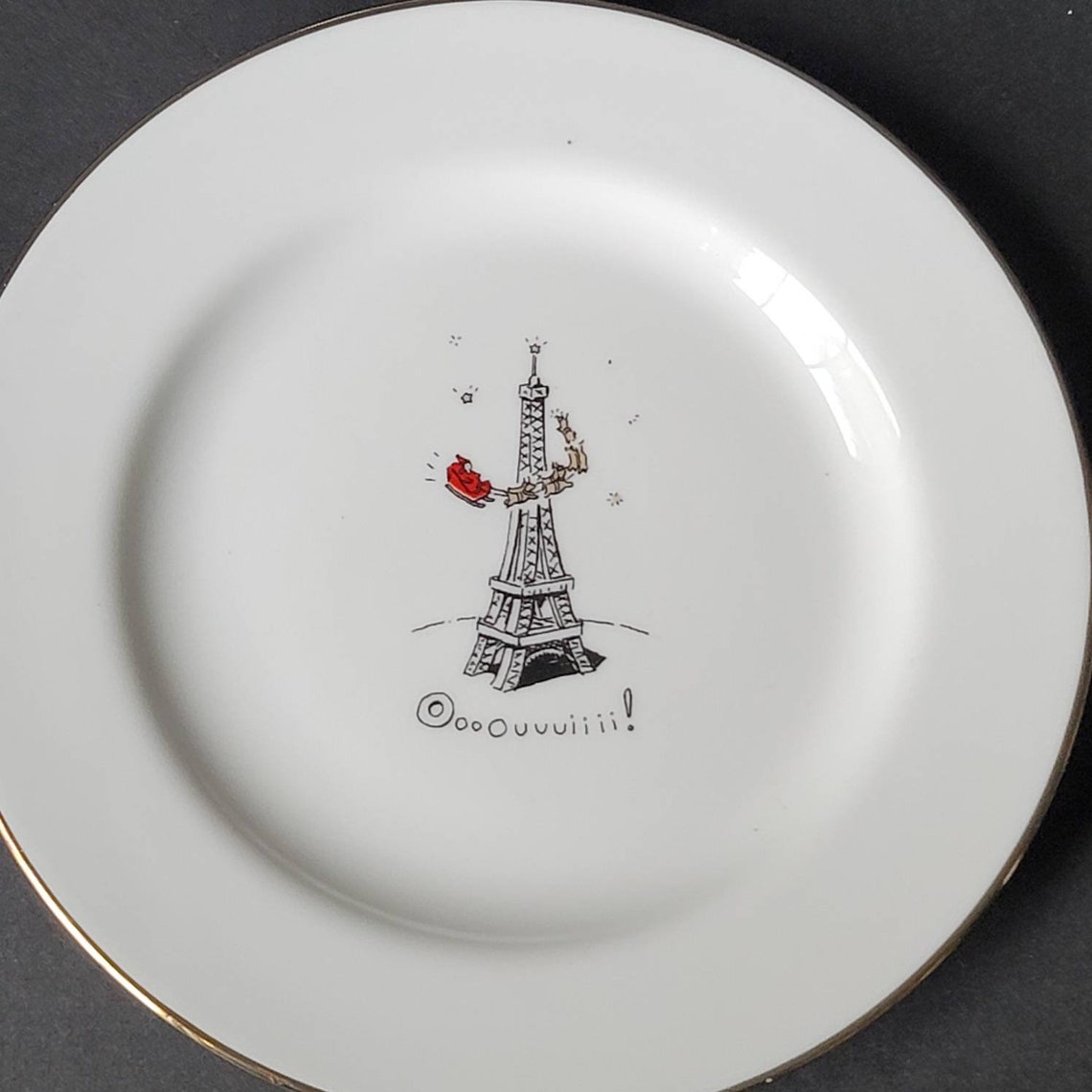 Vintage Merry Masterpieces Appetizer Salad Dessert Plates Set of 4 ...