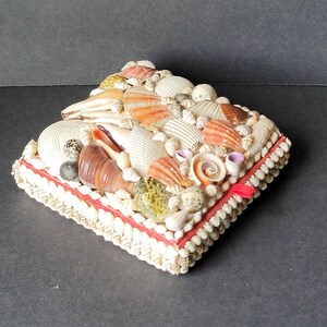 Handmade Seashell Covered Decorated Trinket Box - Etsy