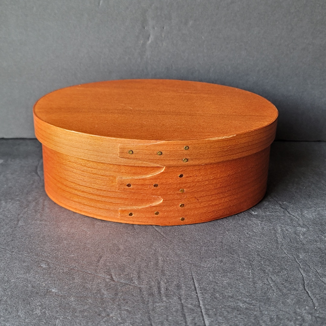 Small Oval Shaker Box With Lid - Etsy