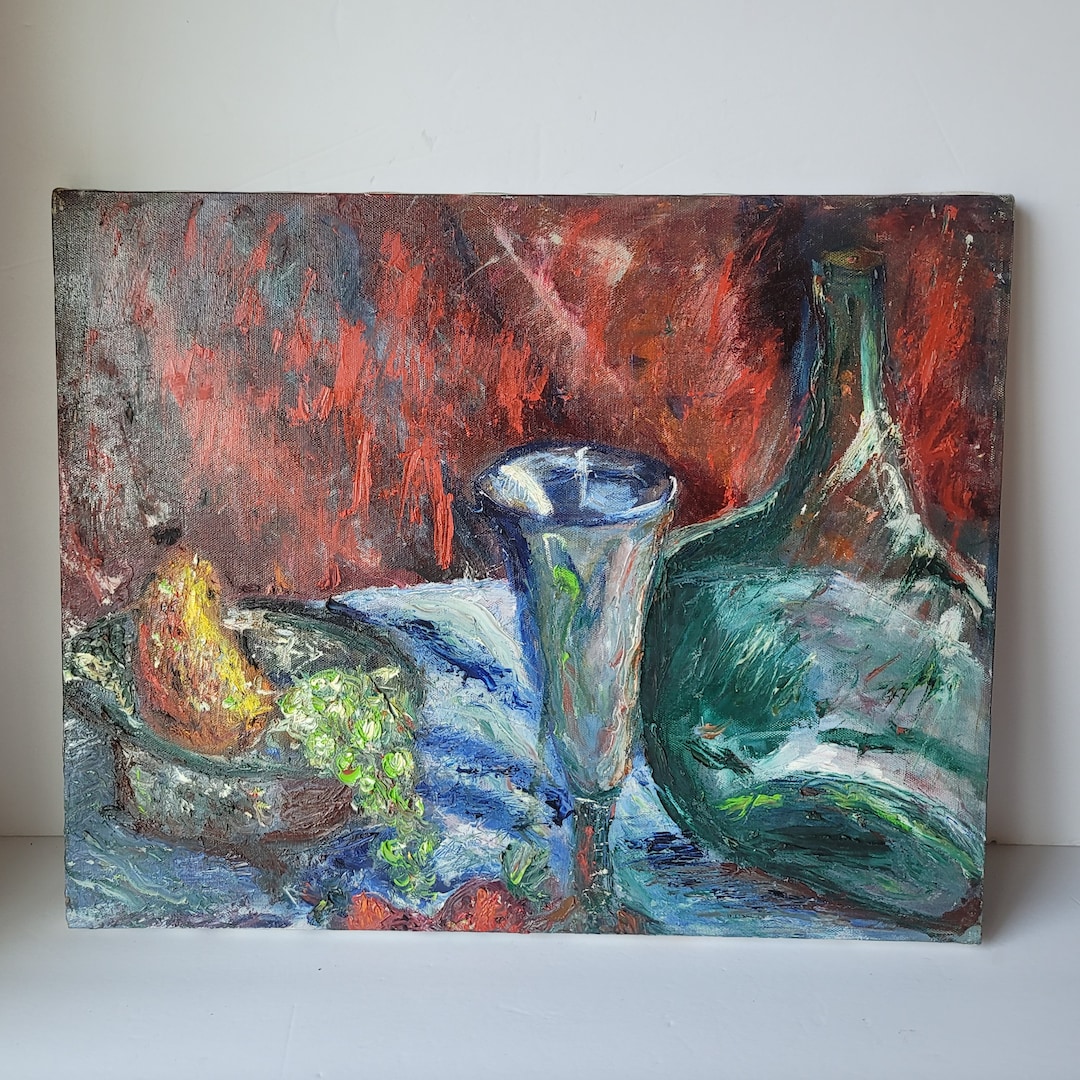 Expressionist Still Life Objects Oil Painting by Rosemary Rabut 16x20 ...