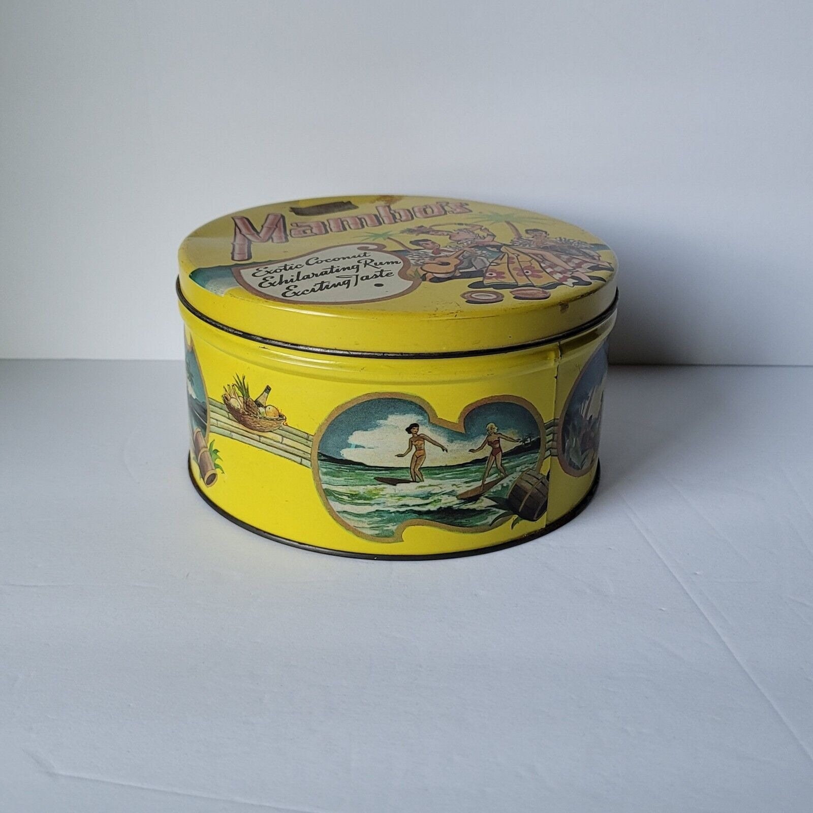 Vintage Mambo's Rum Flavored Coconut Macaroons Tin Can - Etsy