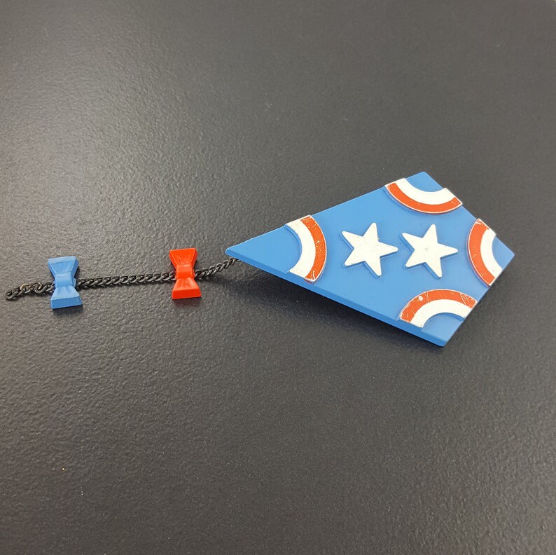 Vintage Avon Kite Pin With Tail 1973 Red White Blue Fourth of - Etsy