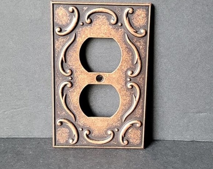 Vintage Copper Outlet Cover LHMC 2003 Single Outlet Wall Plate - Etsy