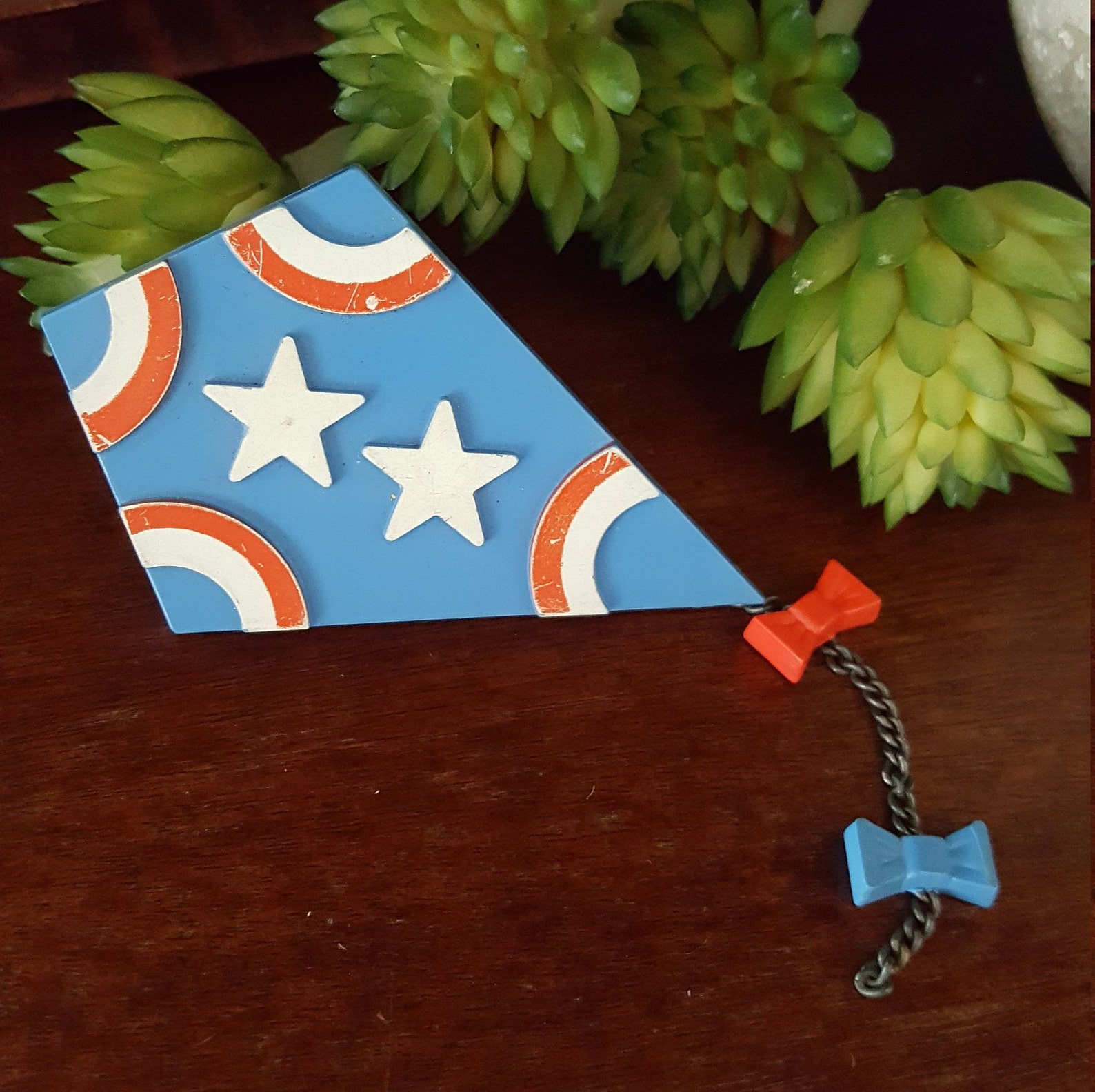 Vintage Avon Kite Pin With Tail 1973 Red White Blue Fourth of - Etsy