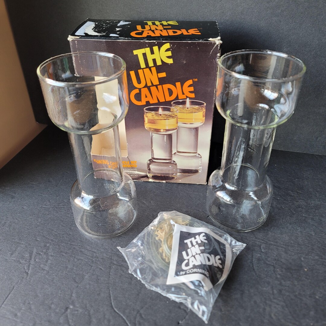 Pyrex Glass Oil Burning Candle Holders the Un-candle New in Box - Etsy