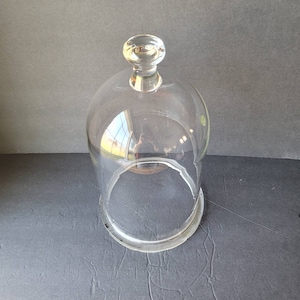 Vintage Large Pyrex Cloche Bell Jar With Top Knob Specimen Taxidermy ...