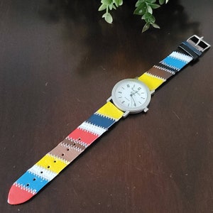 Vintage Marcel Drucker Signature Patchwork Leather Band Watch - Etsy ...