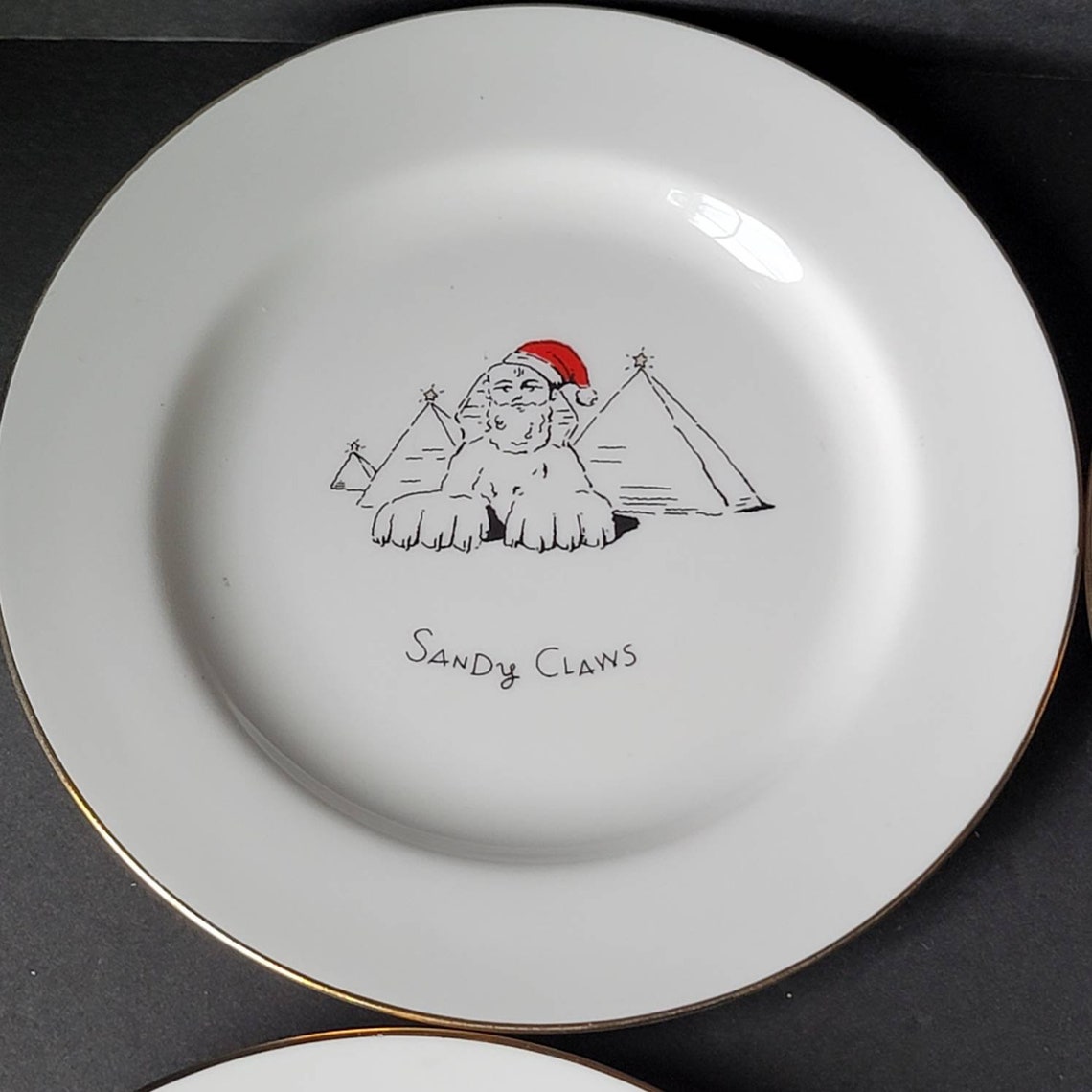 Vintage Merry Masterpieces Appetizer Salad Dessert Plates Set of 4 ...
