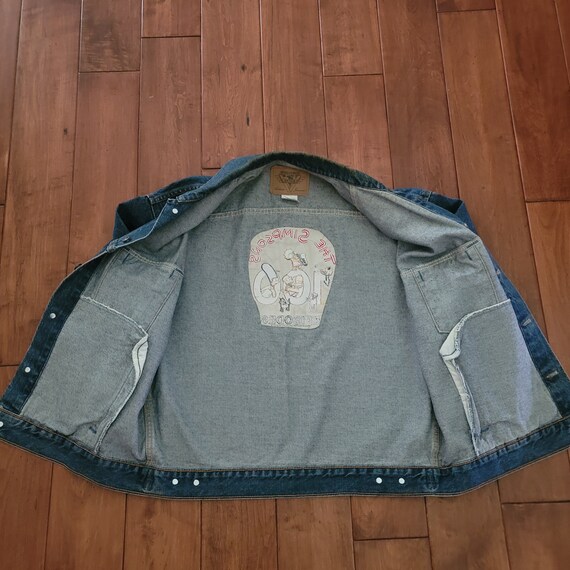 Vintage 1994 The Simpsons 100th Episode Denim Jacket … - Gem