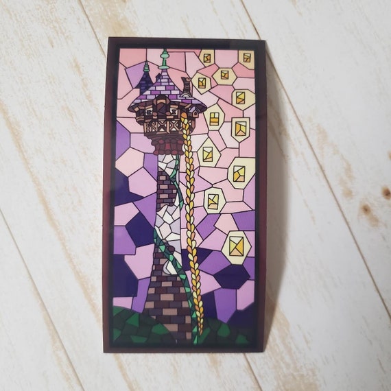 Rapunzel's Tower Stained Glass Window Sticker Tangled | Etsy