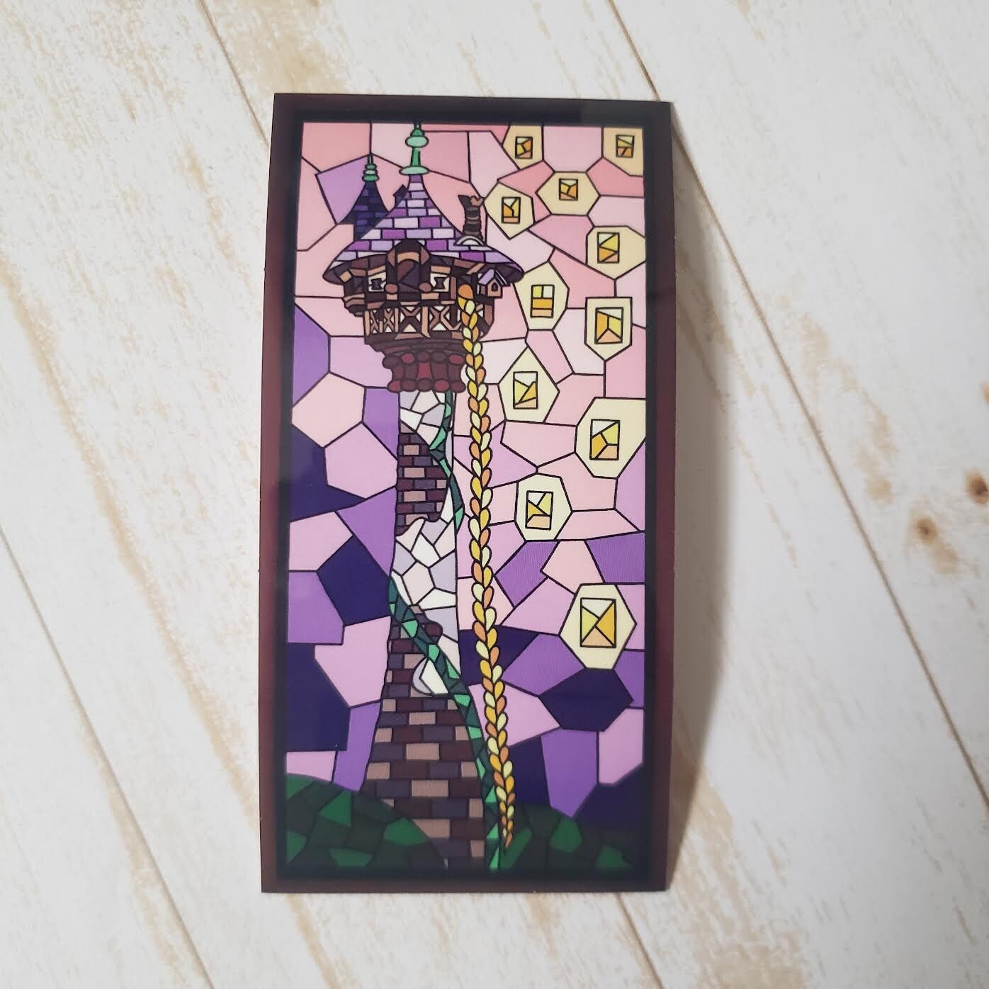 Rapunzel's Tower Stained Glass Window Sticker Tangled - Etsy