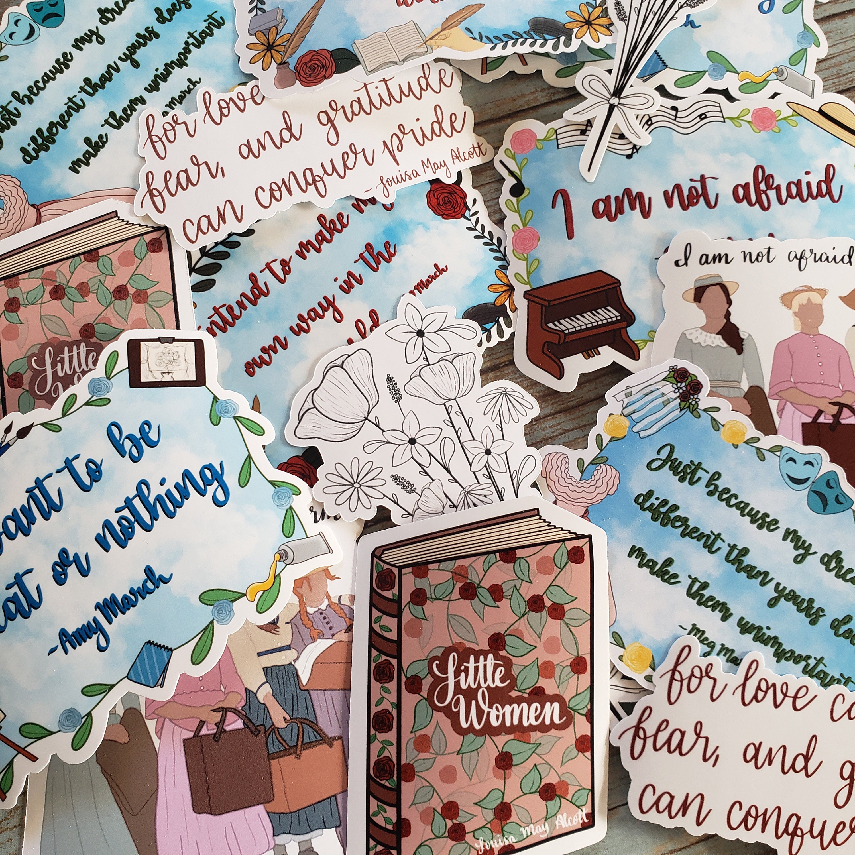 FULL COLLECTION Little Women Themed Stickers Little Women - Etsy
