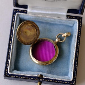 Antique 1820s Floral 9ct Gold B/F Locket With New Gold-plated Silver ...