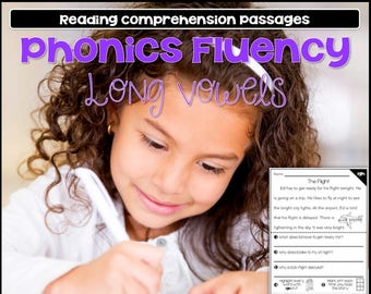 Phonics Fluency Reading Comprehension Passages and Questions • short ...