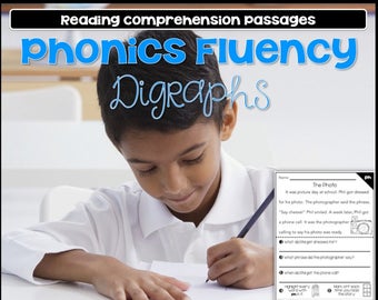 Phonics Fluency Reading Comprehension Passages and Questions • Long ...
