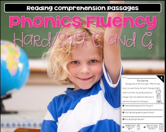 Phonics Fluency Reading Comprehension Passages & Questions | Etsy