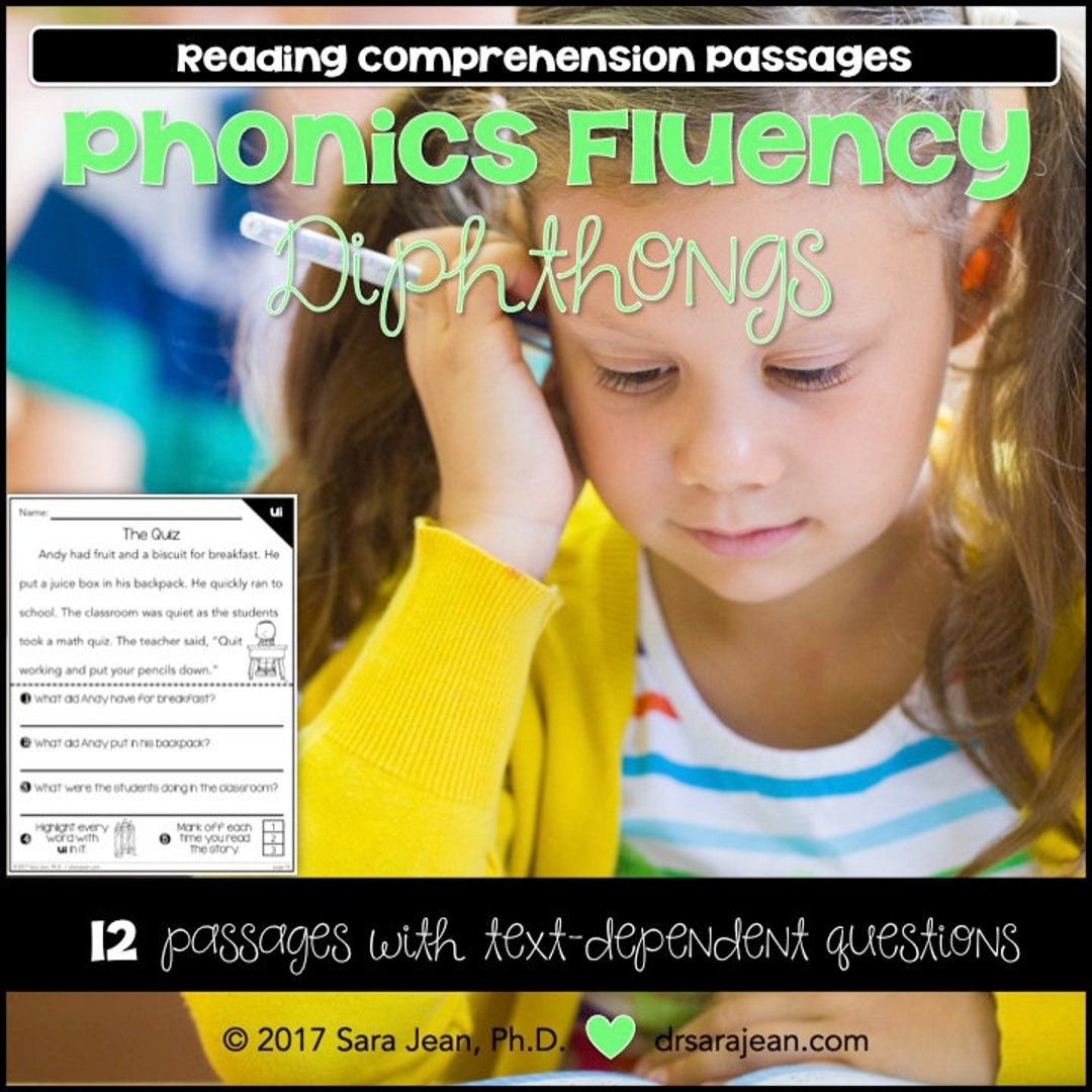 Phonics Fluency Reading Comprehension Passages and Questions ...