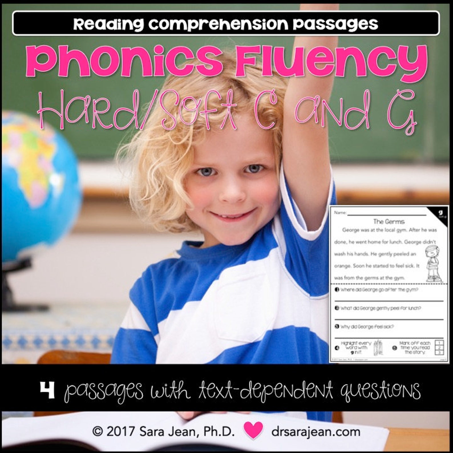 Phonics Fluency Reading Comprehension Passages and Questions • Hard ...