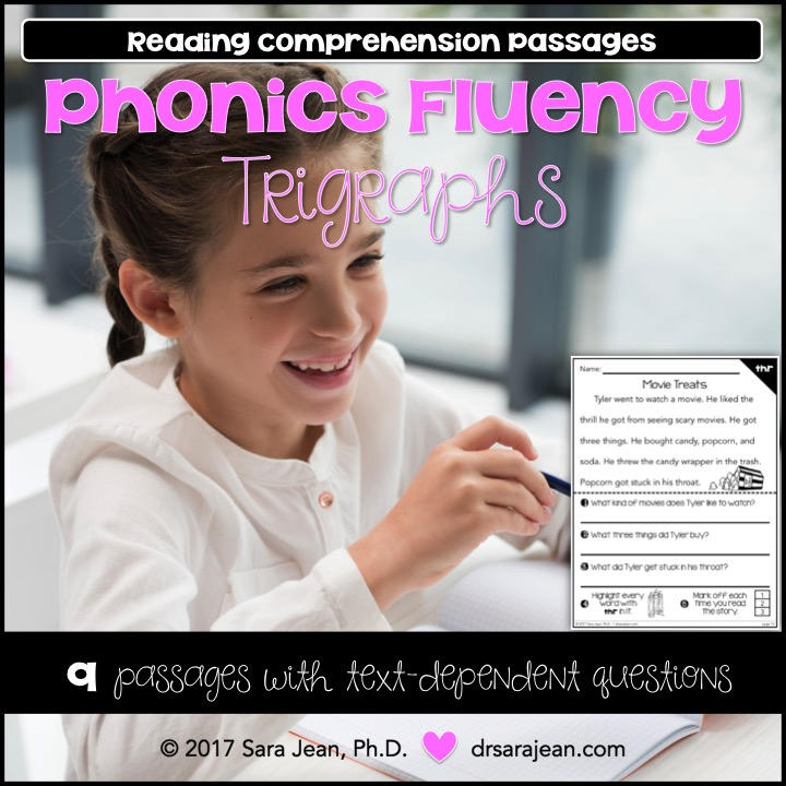 Phonics Fluency Reading Comprehension Passages and Questions ...