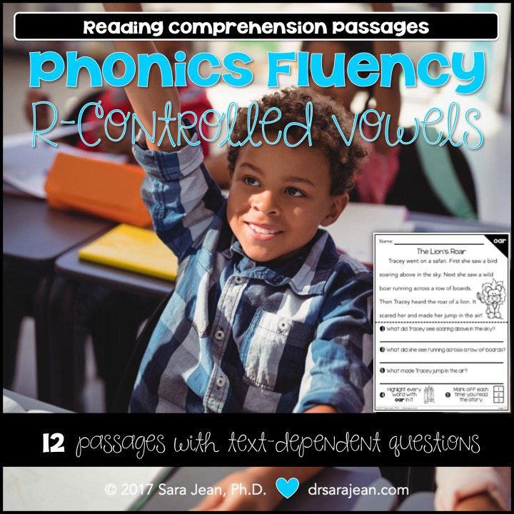 Phonics Fluency Reading Comprehension Passages & Questions • r ...