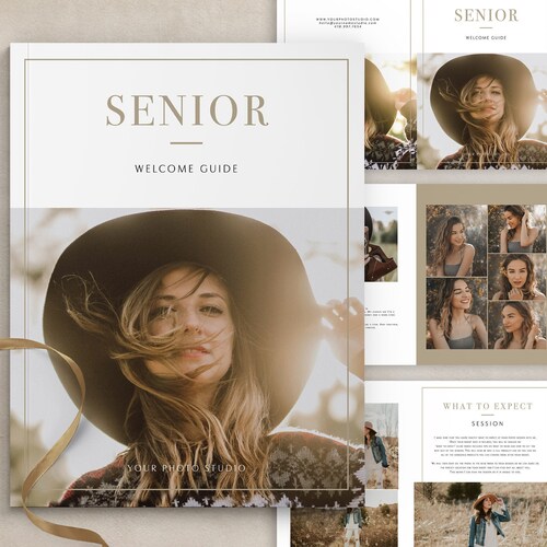 CANVA Senior Photography Style Guide Magazine Template - Etsy