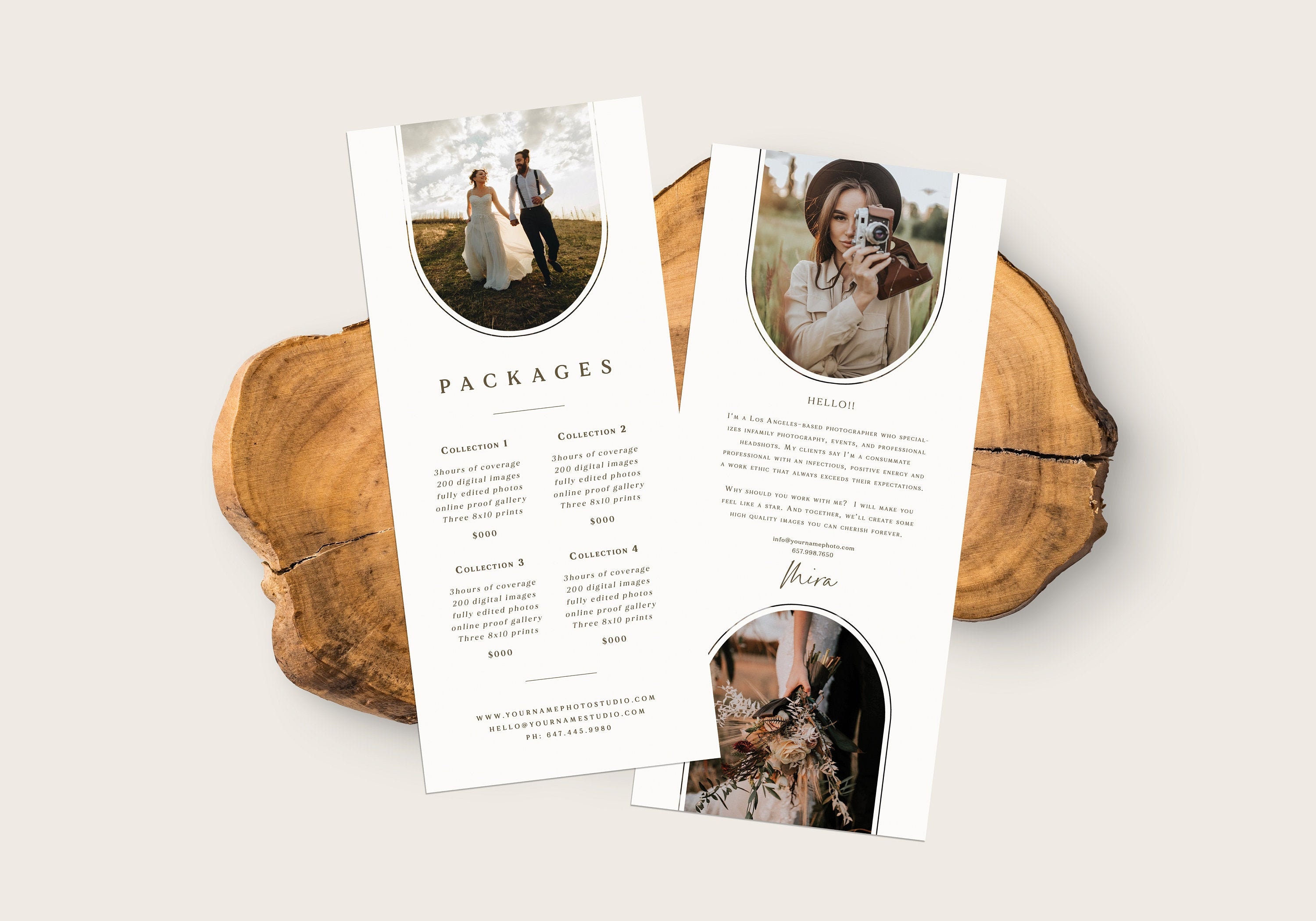 Wedding Photography Rack Card Template Photography Brochure - Etsy