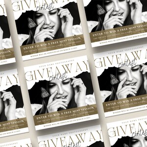 Photography Giveaway Template for CANVA, Contest Template, Social Media ...