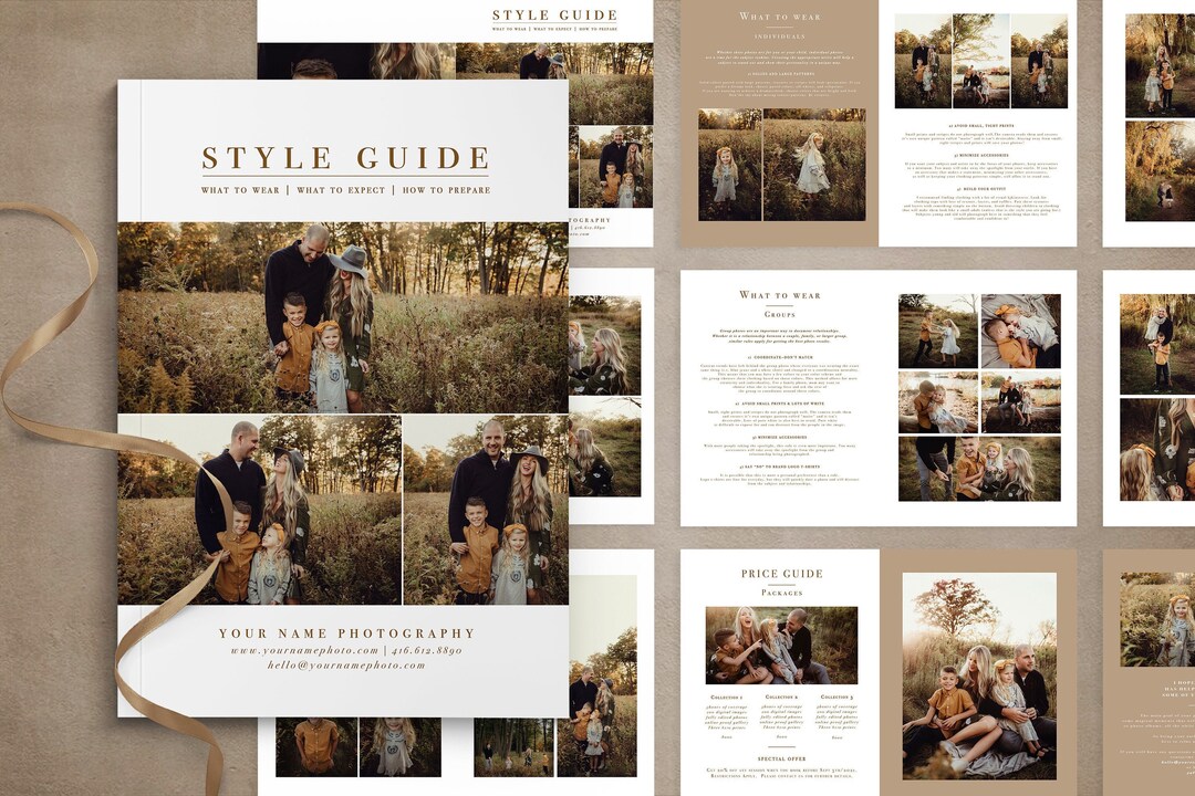 Client Style Guide, Photography Style Guide Template, Wardrobe Tips ...