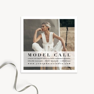 Model Call Template, Photography Casting Call, Photography Model Call ...