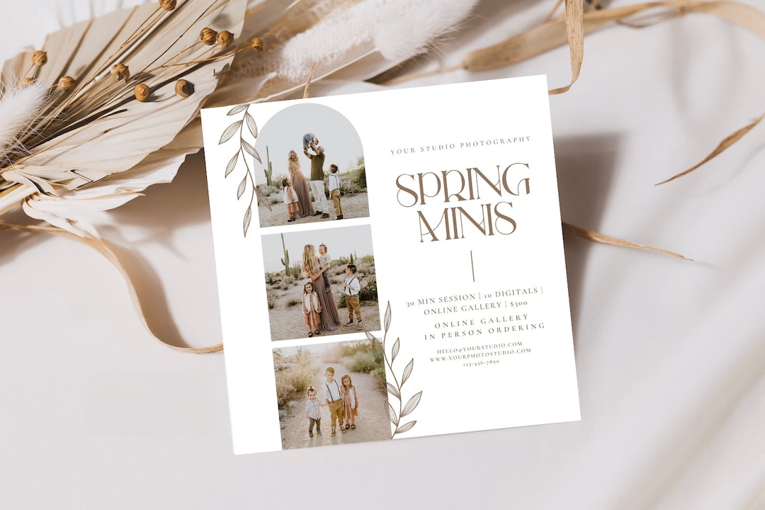 Spring Minis Session Template, Mini Session Template, Session Template ...