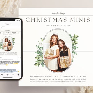 Christmas Minis Session Template, Mini Session Template for ...