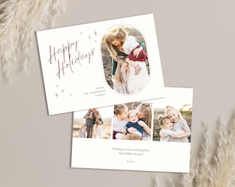 Editable Canva Christmas Card Template Holiday Card - Etsy