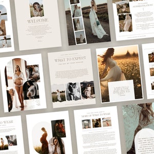 Maternity Welcome Guide Magazine, Photography Pricing Guide, Maternity ...