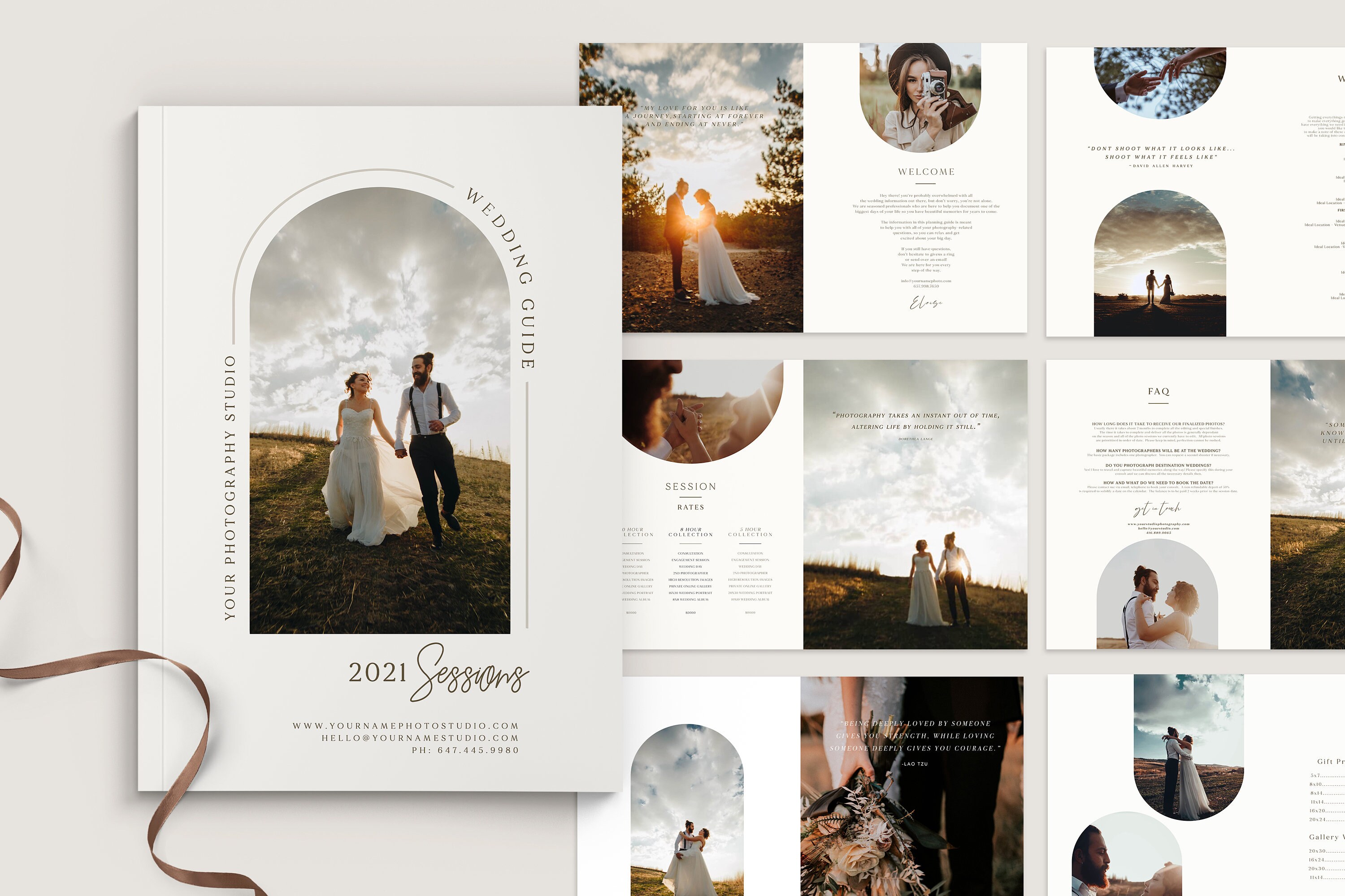 Paper Stationery Wedding Photographer Magazine Template Wedding ...