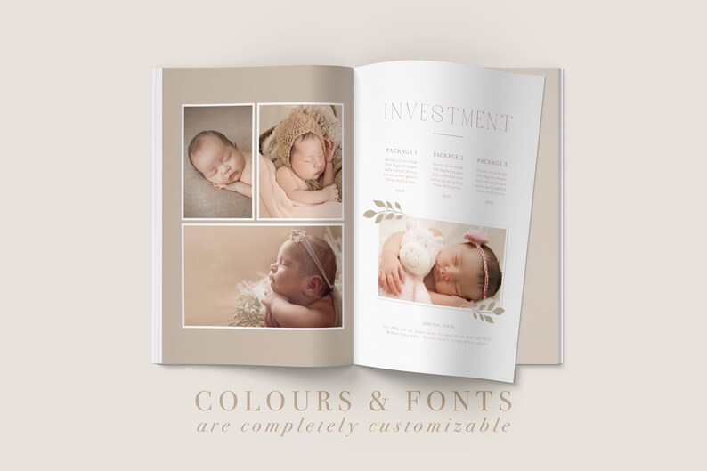 Newborn Marketing Magazine Template Newborn Magazine - Etsy