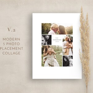 6 Page Photo Collage Template, CANVA Collage, Family Photo Collage ...