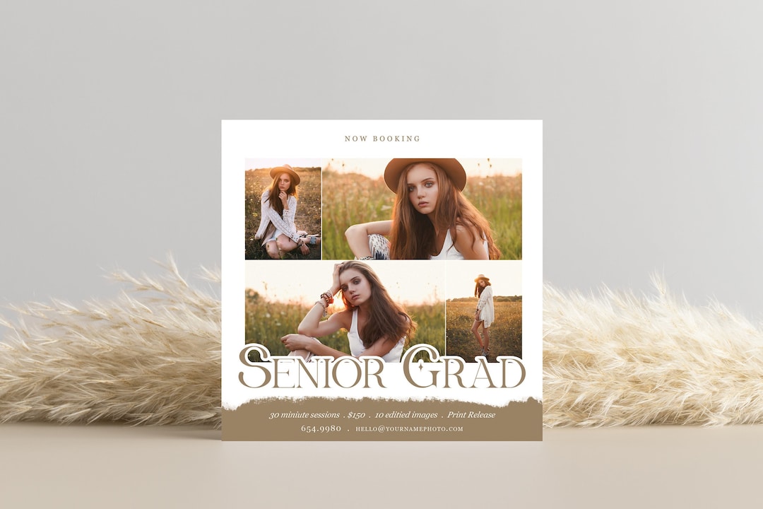 Senior Mini Session Template, Graduation Mini Sessions, Senior Template ...
