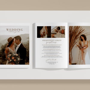 Wedding Welcome Guide Boho Photography Magazine - Etsy