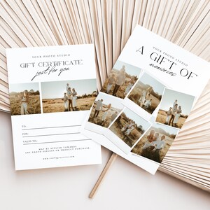 Photography Gift Certificate Template: Modern Boho Photo Session ...