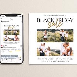 Black Friday Sale Template, Photography Instagram Post (photoshop PSD ...